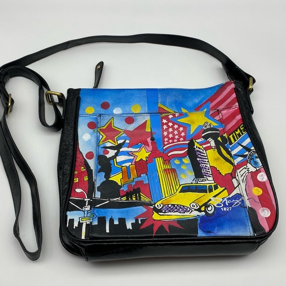 Sharif | Bags | Sharif Artistic Expressions Leather Lady Liberty New ...